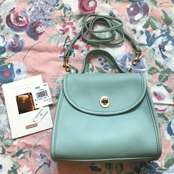 Coach | Bags | Vintage Coach Crossbody Regina Aqua 9983 | Poshmark